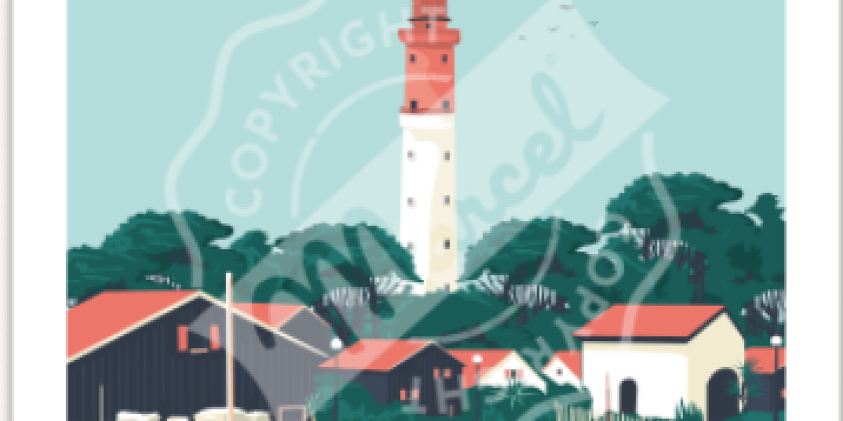 Affiche CAP FERRET vintage par MARCEL Travel Poster | À Contre Sens